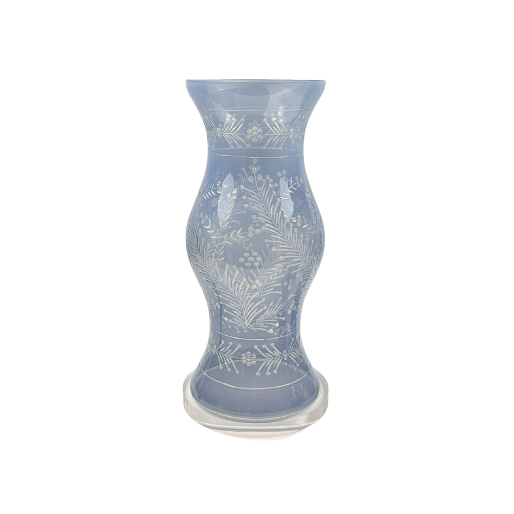 Ellison Etched Blue Hurricane Large – Angela Woods Interiors